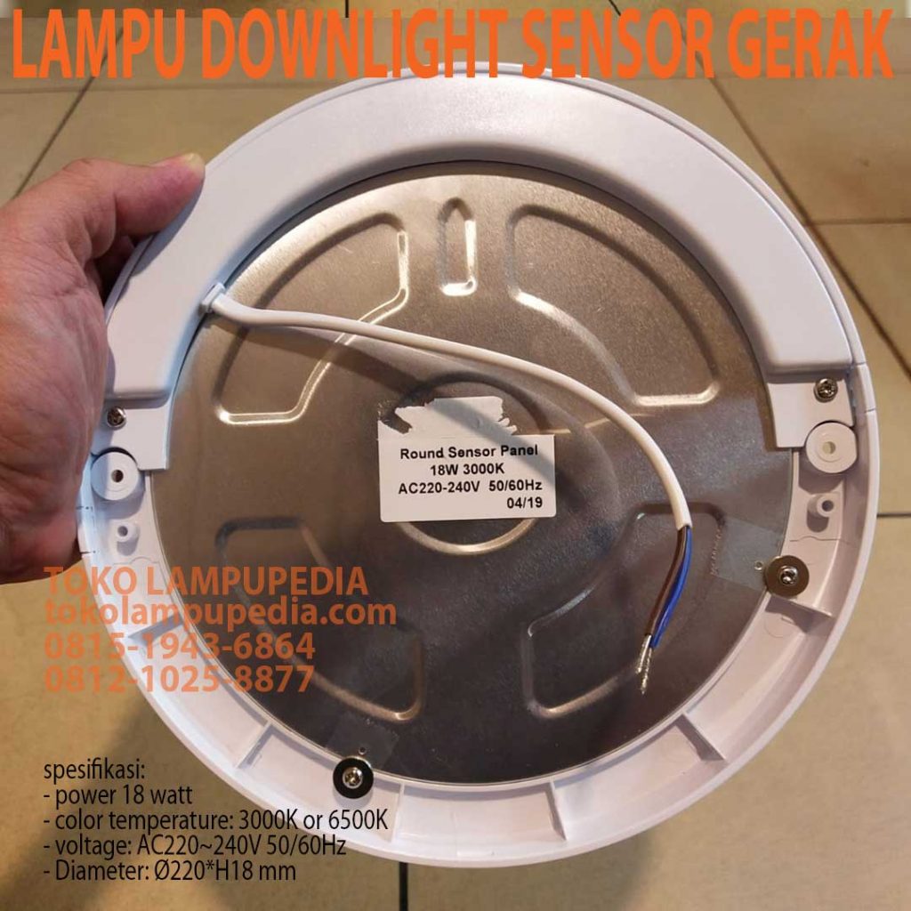 Lampu LED Sensor Gerak 18W Downlight - Toko Lampupedia