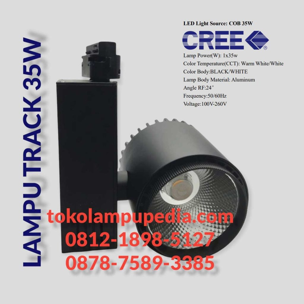 Lampu TRACK 35W Cahaya: Warm White - Toko Lampupedia