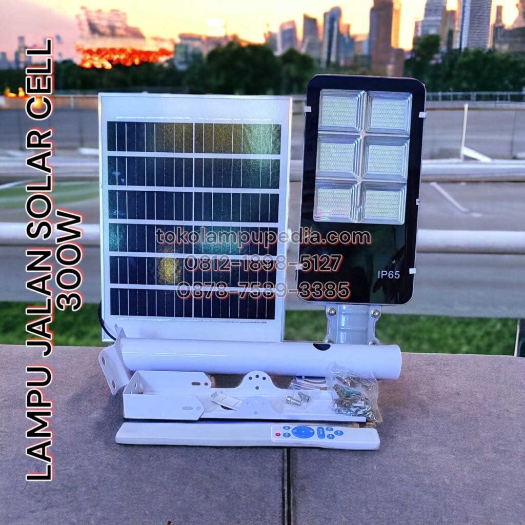 Lampu Jalan SOLAR 300W LED IP66 - Toko Lampupedia